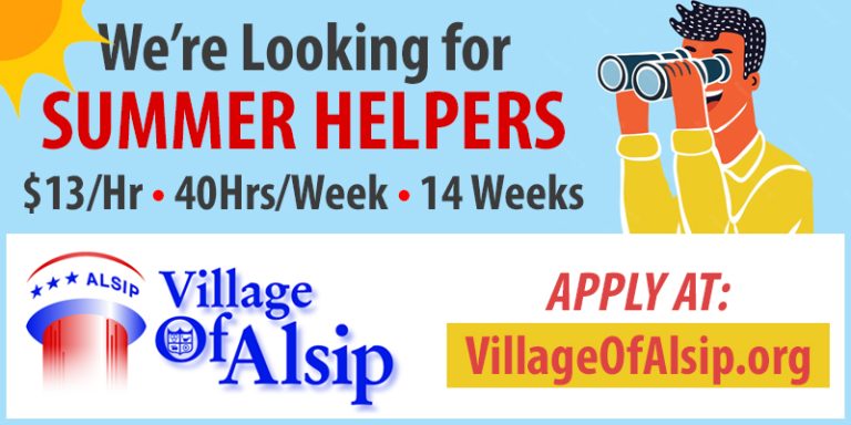 Village Of Alsip is Hiring! – Village Of Alsip