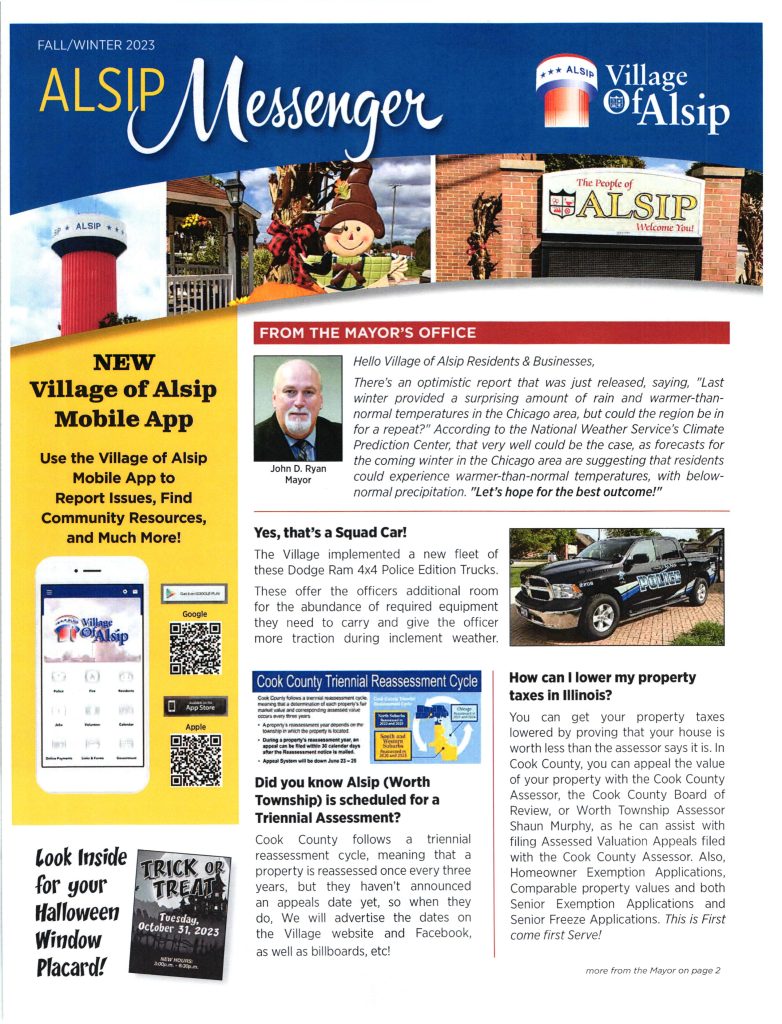 Alsip 2024 Spring & Summer Newsletter – Village Of Alsip