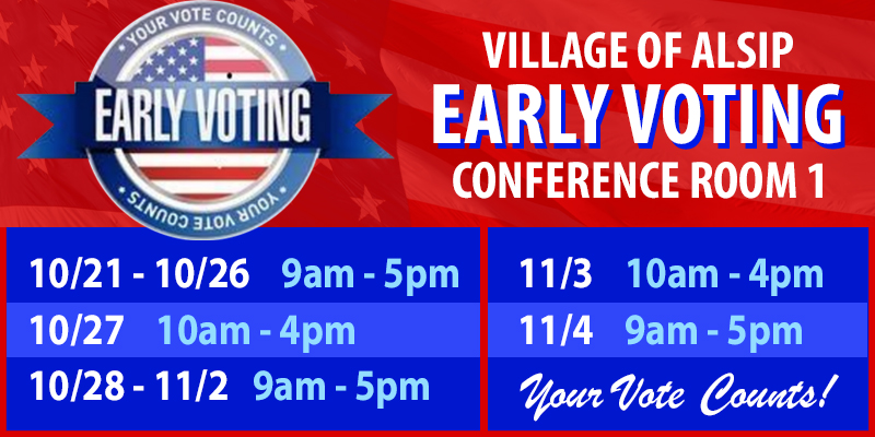 2024 Early Voting Schedule – Village Of Alsip